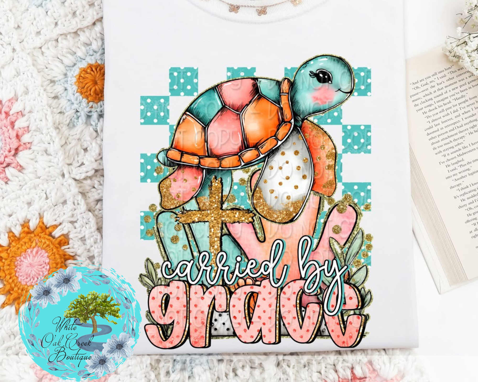Carried by Grace Turtle T-Shirt – White Oak Creek Boutique